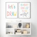 Every Child is an Artist Printable Kids Wall Art for Girls - Etsy