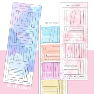 12 Colors, Bookmark Printable, Reading Tracker, Bookmark Coloring, 30 ...