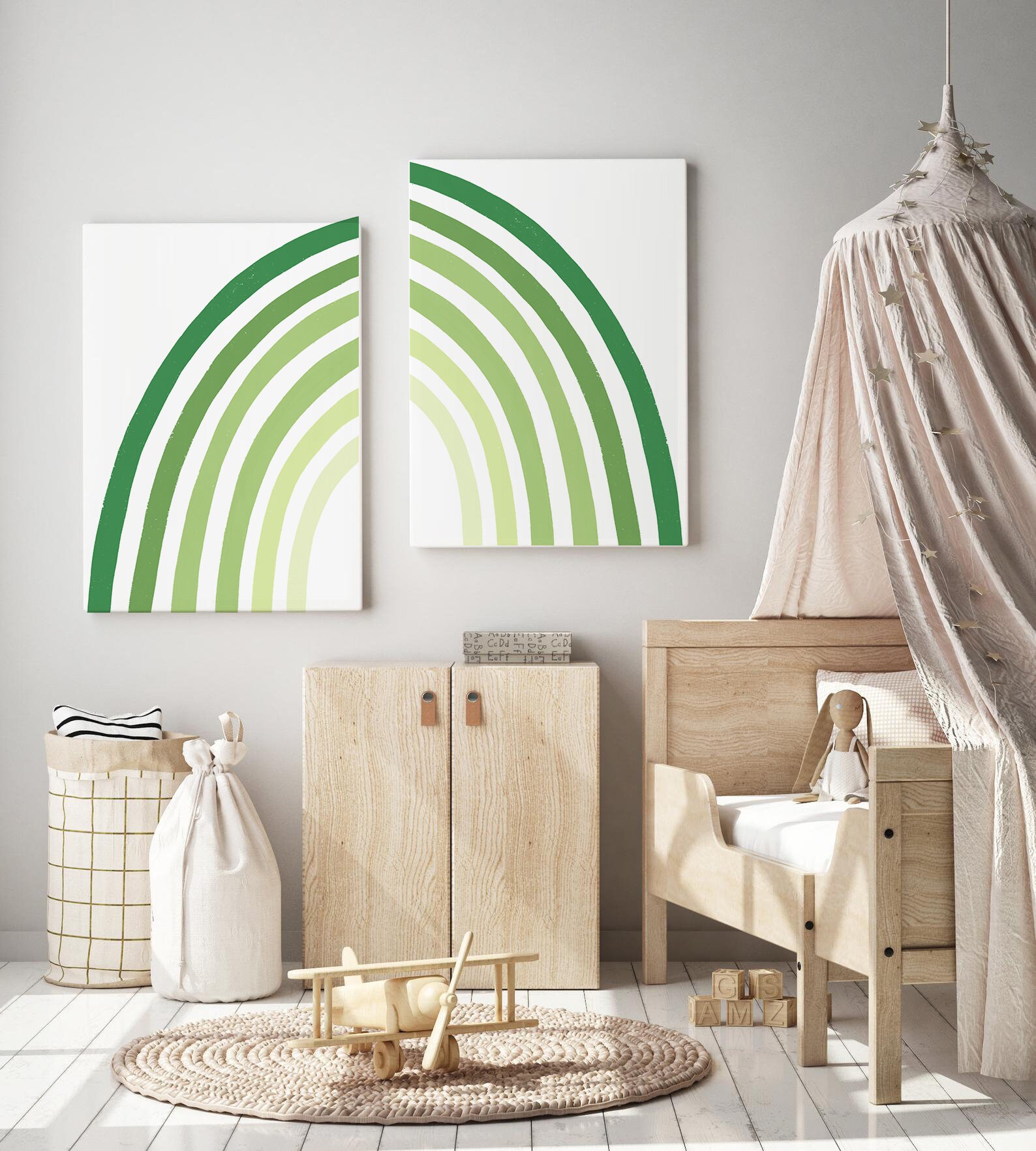 In This Playroom Poster Rainbow Poster Nursery Art GREEN - Etsy