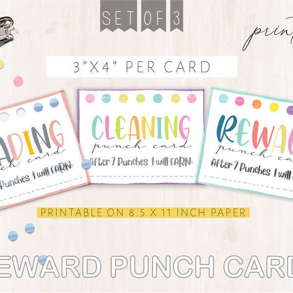 Reward Cards - Etsy