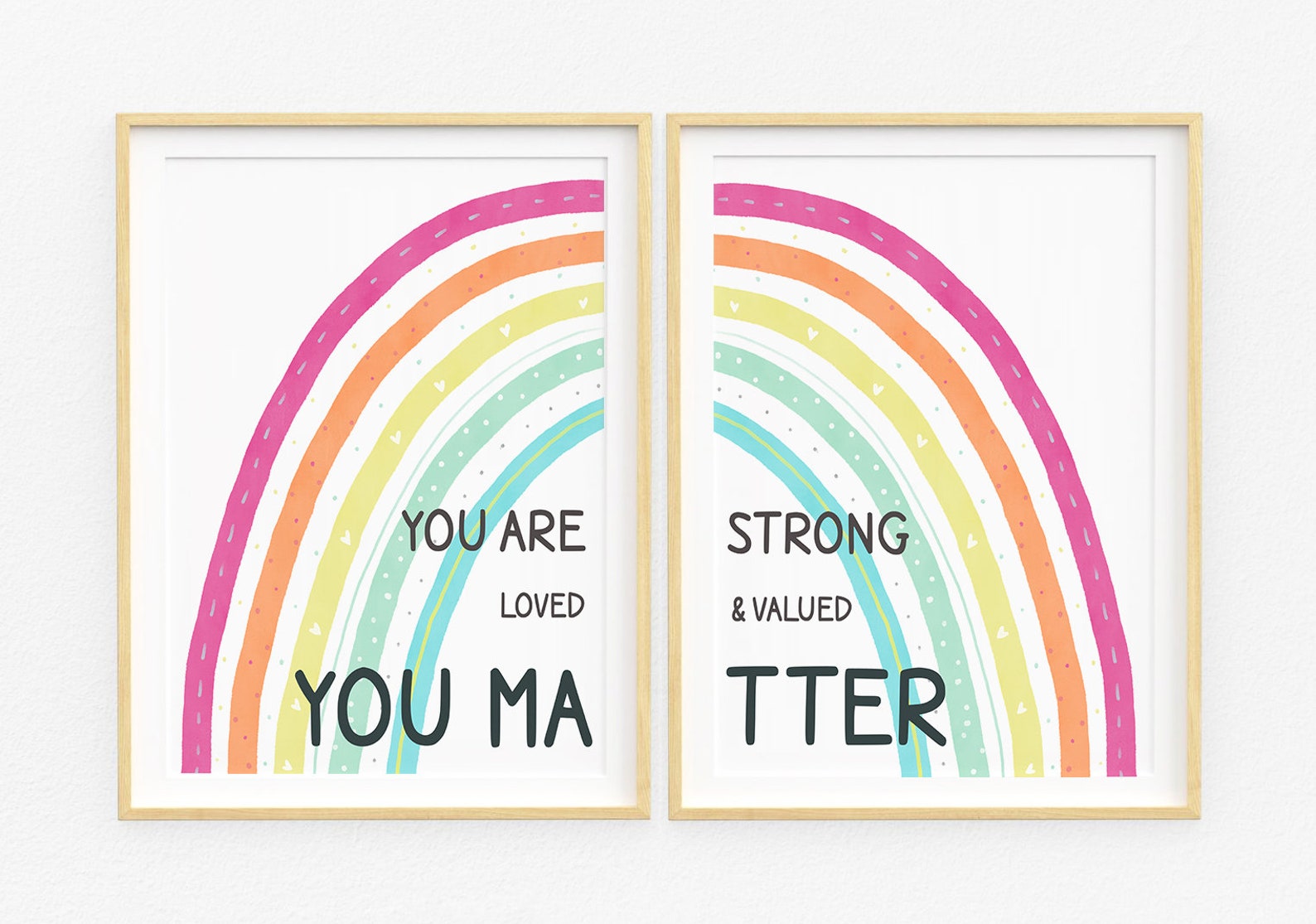 Rainbow Poster Classroom Printable Positive Affirmations - Etsy