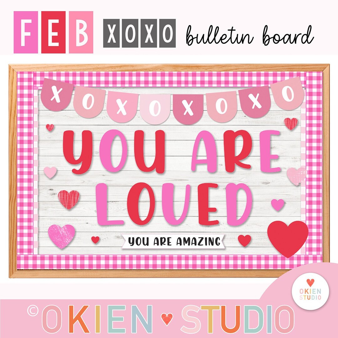 Valentine's Day Bulletin Board Kit, FEB Bulletin Board Kit, February ...