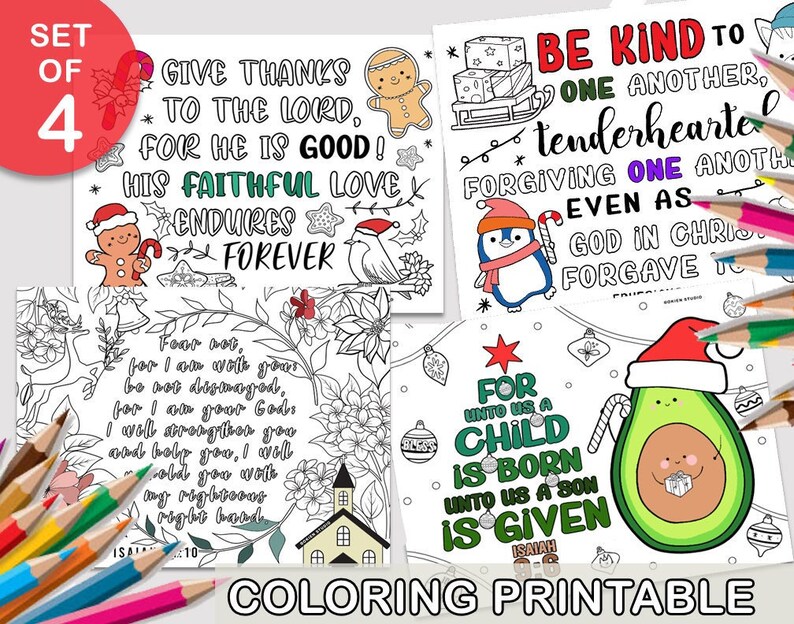 Bible Verse Coloring Pages Bundles Bible Coloring Pages - Etsy