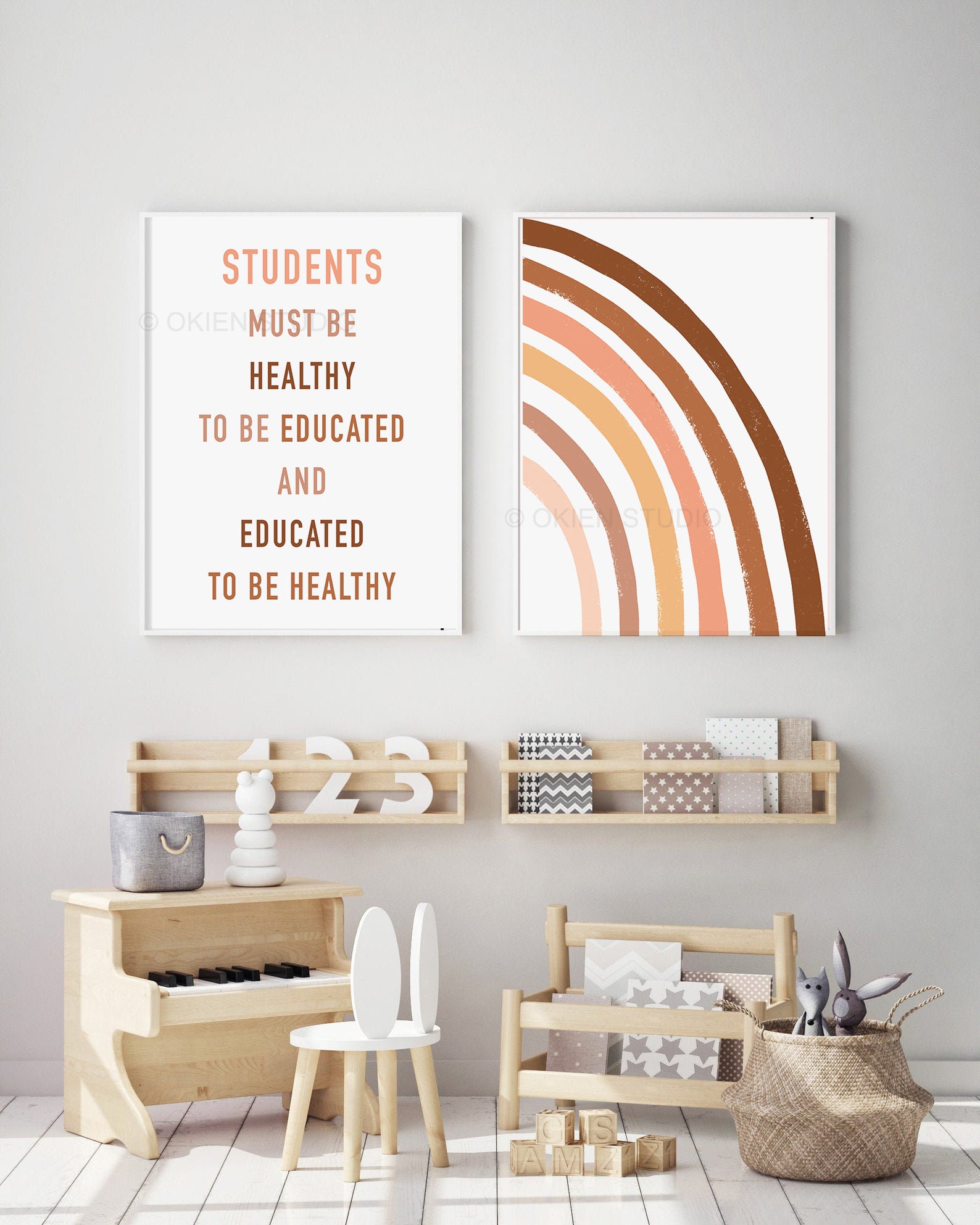 Students Must Be Healthy to Be Educated and Educated to Be | Etsy