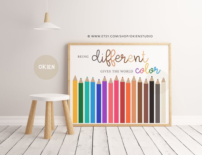Diversity Print Teacher Classroom Decor Diversity Classroom | Etsy Canada