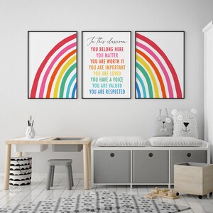 In This Classroom, Colorful Classroom Poster, Classroom Decorations ...