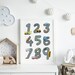 Numbers Poster Car Prints Car Poster for Kids Numbers 1-9 - Etsy