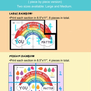 All Are Welcome Rainbow Classroom Decor: Positive Affirmations ...