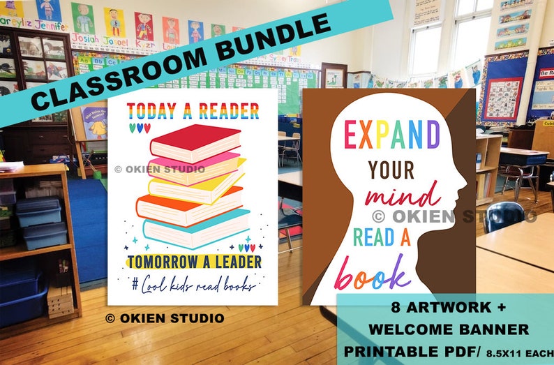 Inclusive Classroom Decor Bundle: Welcome Sign, Positive Affirmations ...