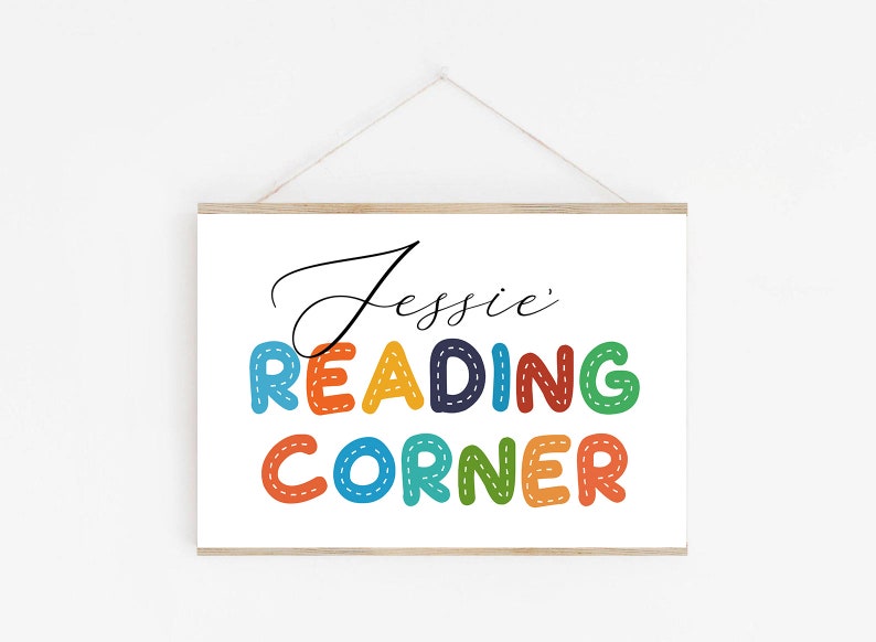 Printable Personalized Reading Sign Personalized Wall Art - Etsy