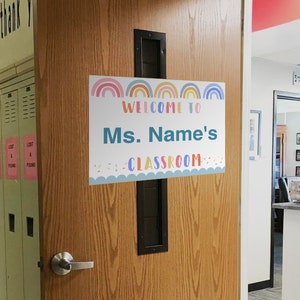 Editable Teacher Sign, Teacher Door Sign, Classroom Door Sign, Teacher ...