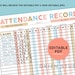 Editable Boho Attendance Record: Teacher Printable (digital PDF) - Etsy