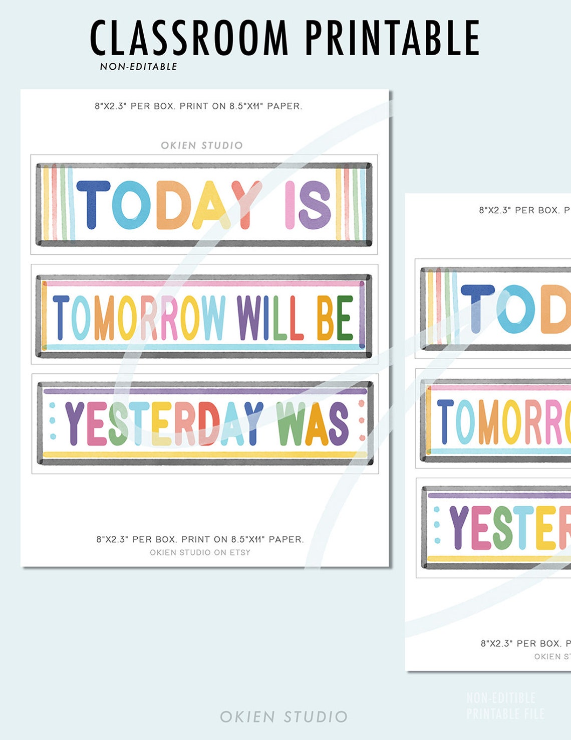 Days of the Week Neutral Color Classroom Printable Teacher | Etsy