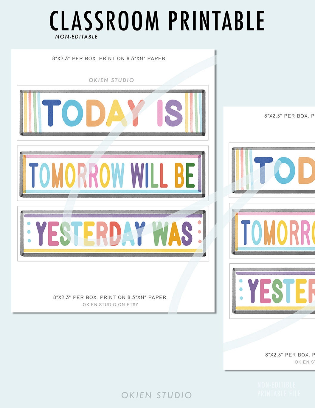 Days of the Week Neutral Color Classroom Printable Teacher | Etsy