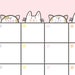 Cat Monthly Planner, Cat Weekly Planner, Digital Planner, Illustrated ...
