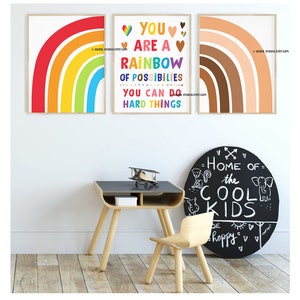 You Are a Rainbow of Possibilities Sign, Diversity Rainbow Poster ...