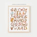 Boho Animal Decor, Boho Alphabet Poster, Boho Letters, a to Z Poster ...
