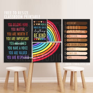 Diversity Rainbow Poster, Diversity Classroom, Pride Rainbow, Teacher ...
