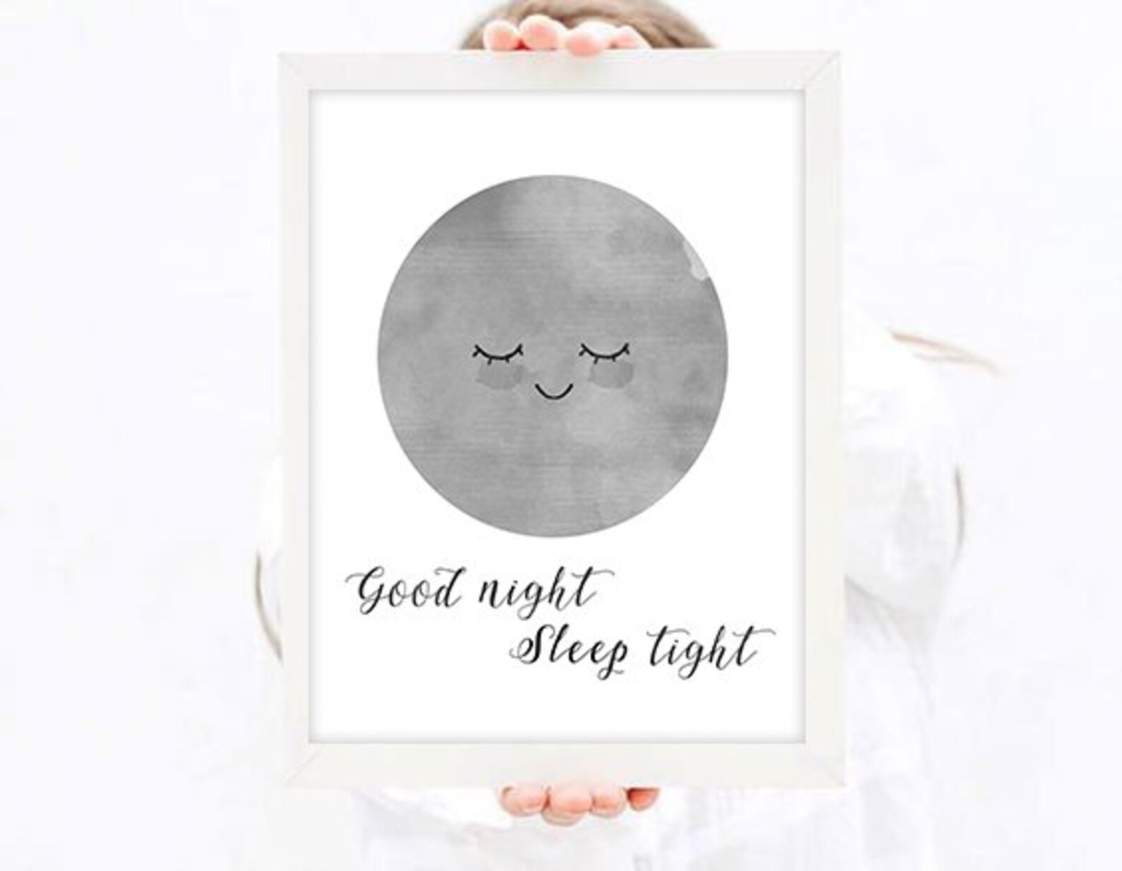 Goodnight Moon Print Goodnight Sleep Tight Sign Nursery - Etsy