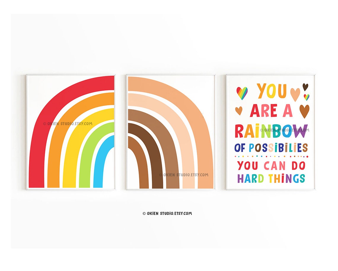 You Are a Rainbow of Possibilities Sign Diversity Rainbow | Etsy