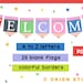 Welcome Classroom Decor, Bulletin Board Letters, Bulletin Board ABC ...