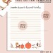 Fall Letter Template, Autumn, October Planner Printable, Halloween ...