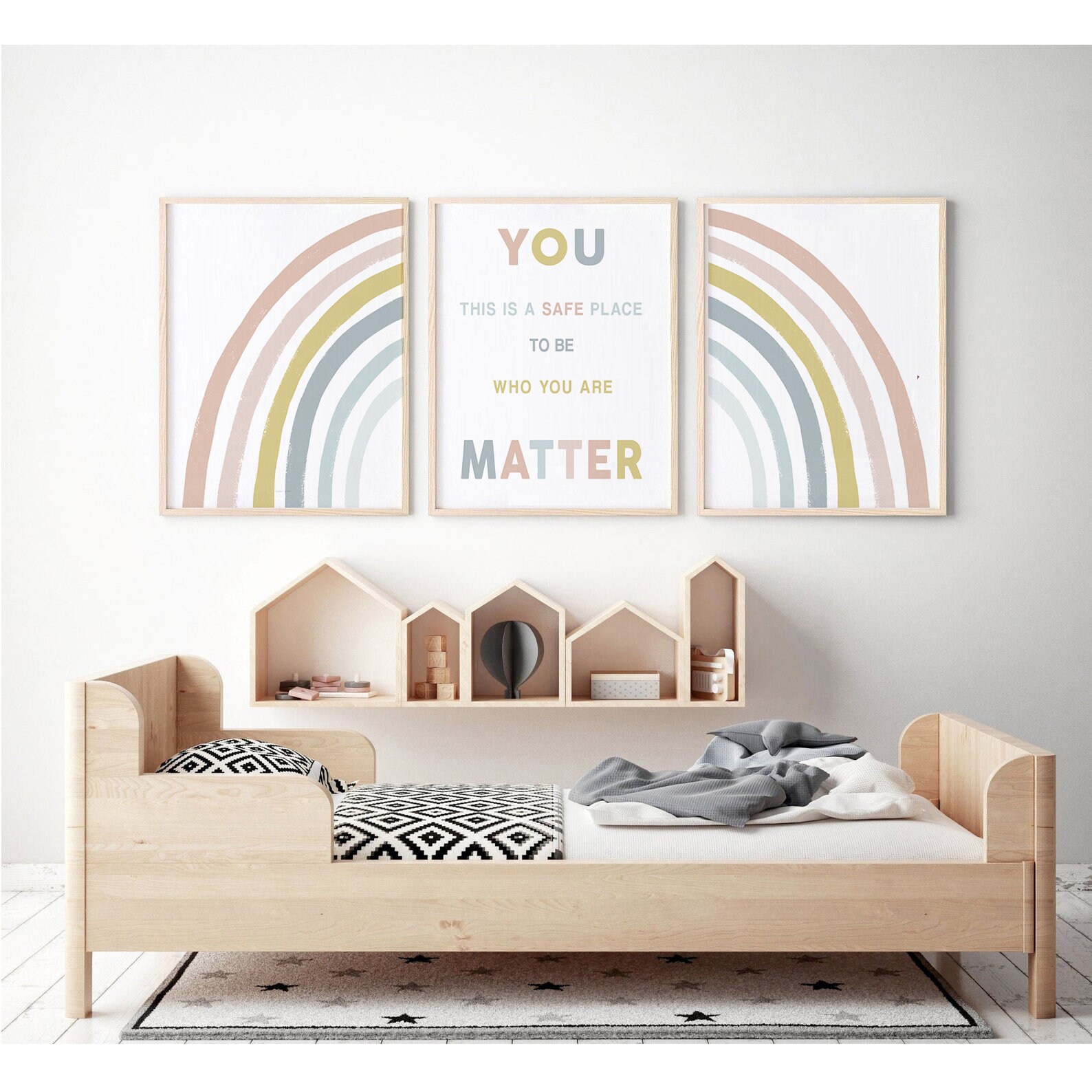 Boho Rainbow Poster Diversity Classroom Inclusive Rainbow - Etsy