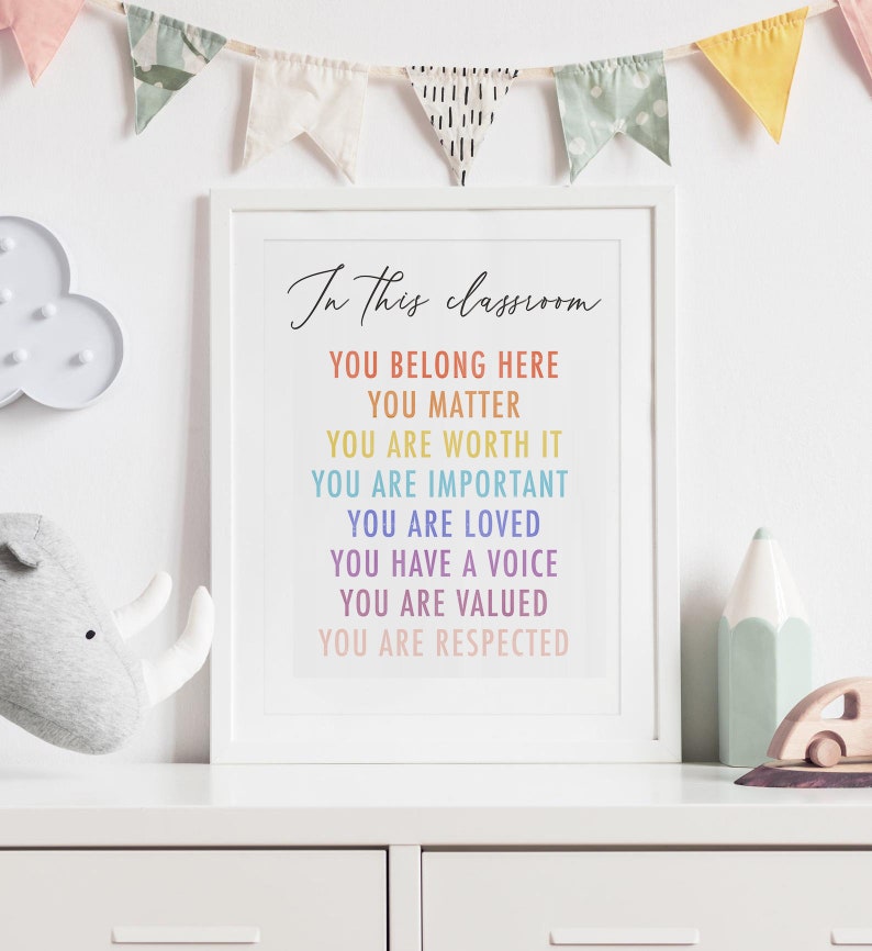 In This Classroom You Are Classroom Posters High School - Etsy