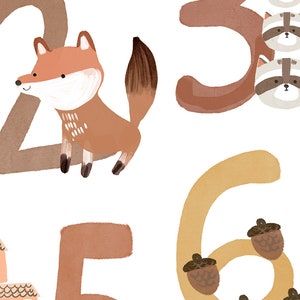 Boho Animals Nursery Wall Art, Alphabet Nursery Prints, Boho Animal ...