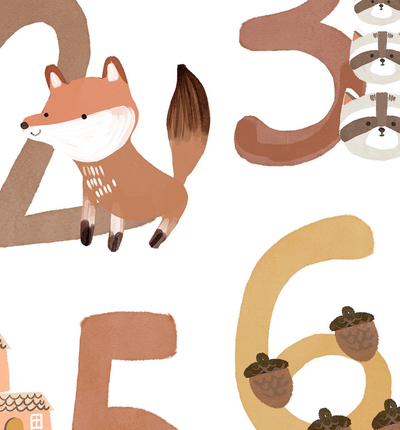 Boho Animals Nursery Wall Art Alphabet Nursery Prints Boho | Etsy