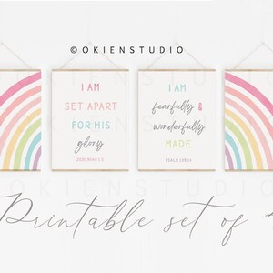 Nursery Bible Verse Wall Art, Boho Christian Art, Scripture Wall Art ...