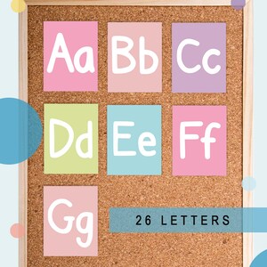 Positive Affirmations Cards Wall Art, Alphabet Letters for Classroom ...