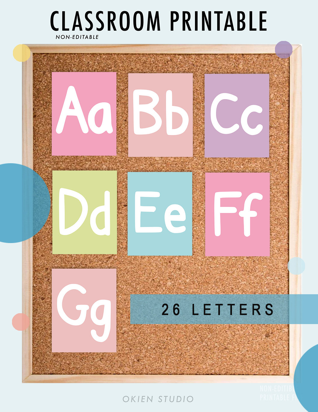 Positive Affirmations Cards Wall Art Alphabet Letters for - Etsy