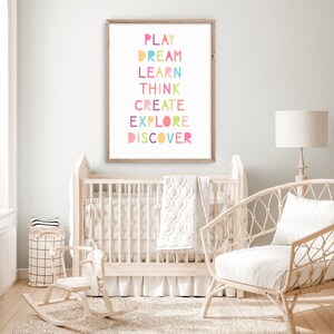 Kids Room Decor, Toddler Room Decor, Kids Affirmations, Affirmations ...