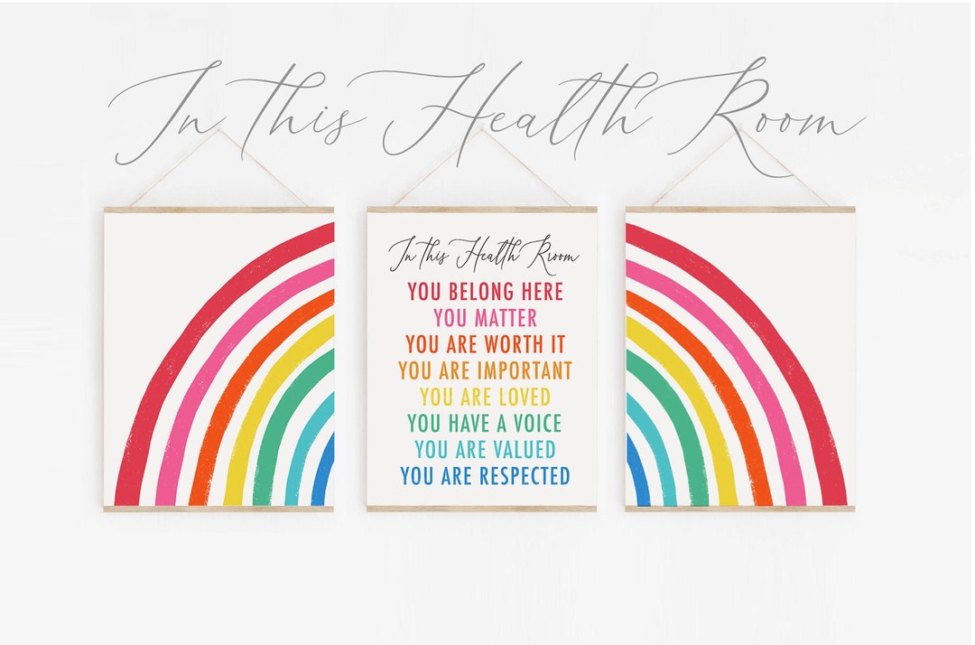 Health Wellness Printable, Health Room Decor, School Nurse Sign ...