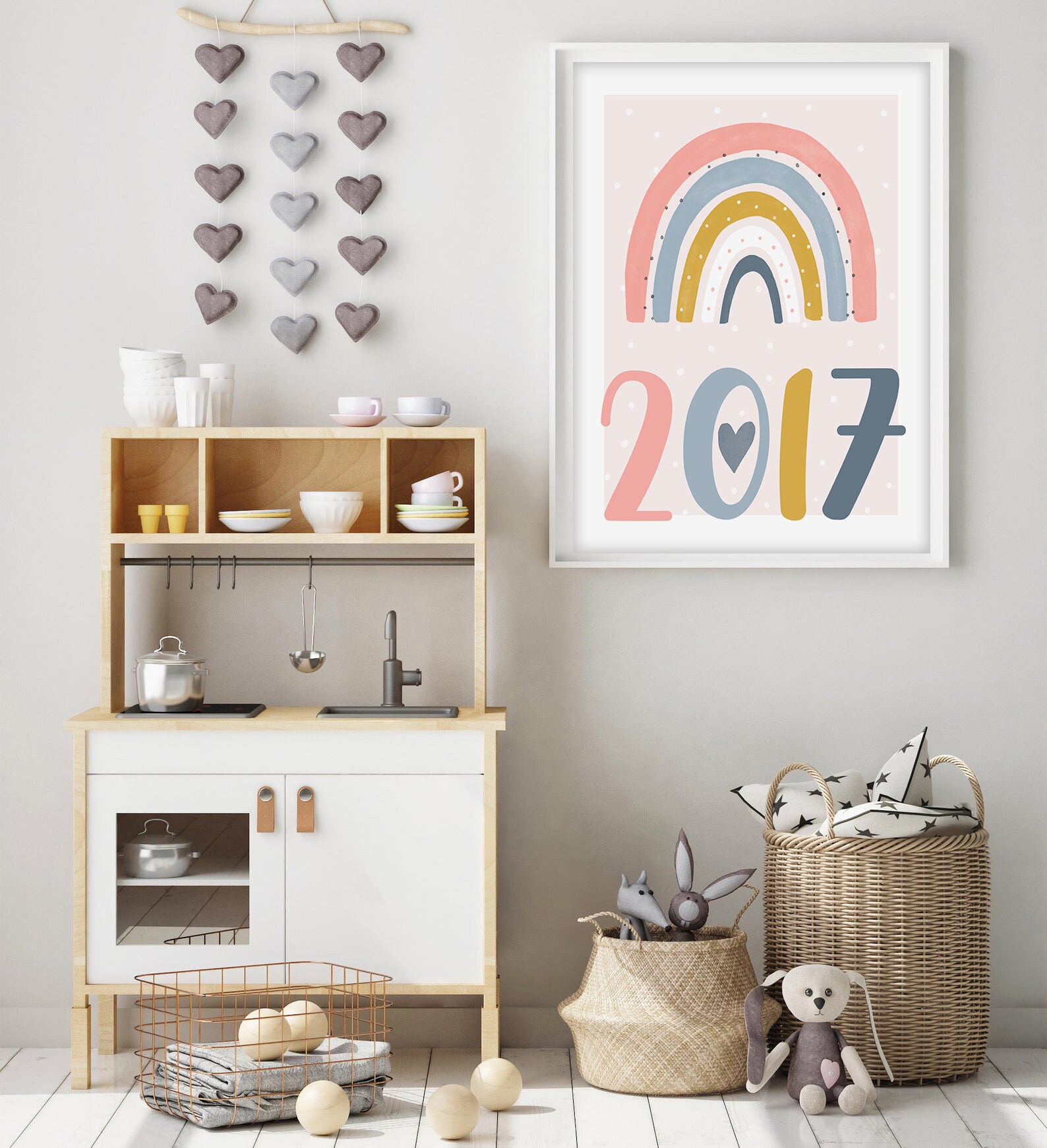 Date of Birth Wall Art Baby Birth Sign Kids Wall Art | Etsy