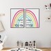 Rainbow Positive Affirmations Poster: Kids Room Wall Art (digital ...