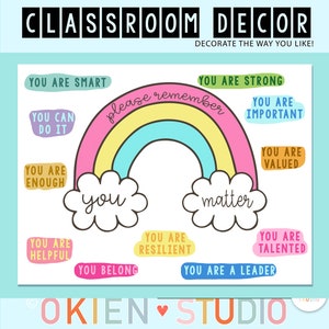 Digital File, Classroom Decoration Printable, Teacher Welcome Sign ...