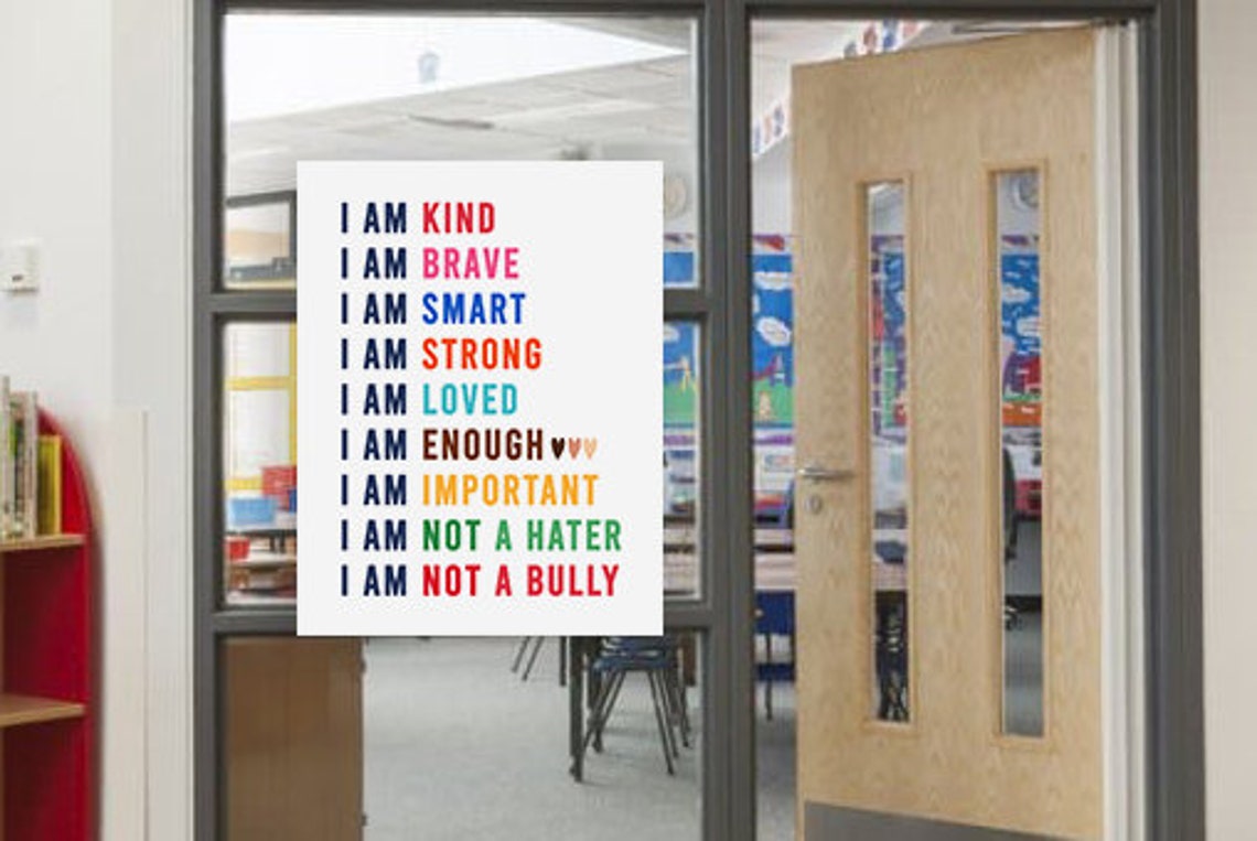 Teacher wall art Teacher poster Positive Affirmations Kids | Etsy