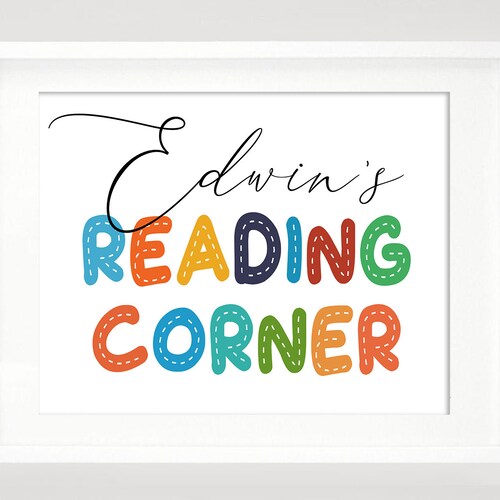 Printable Personalized Reading Sign Personalized Wall Art - Etsy