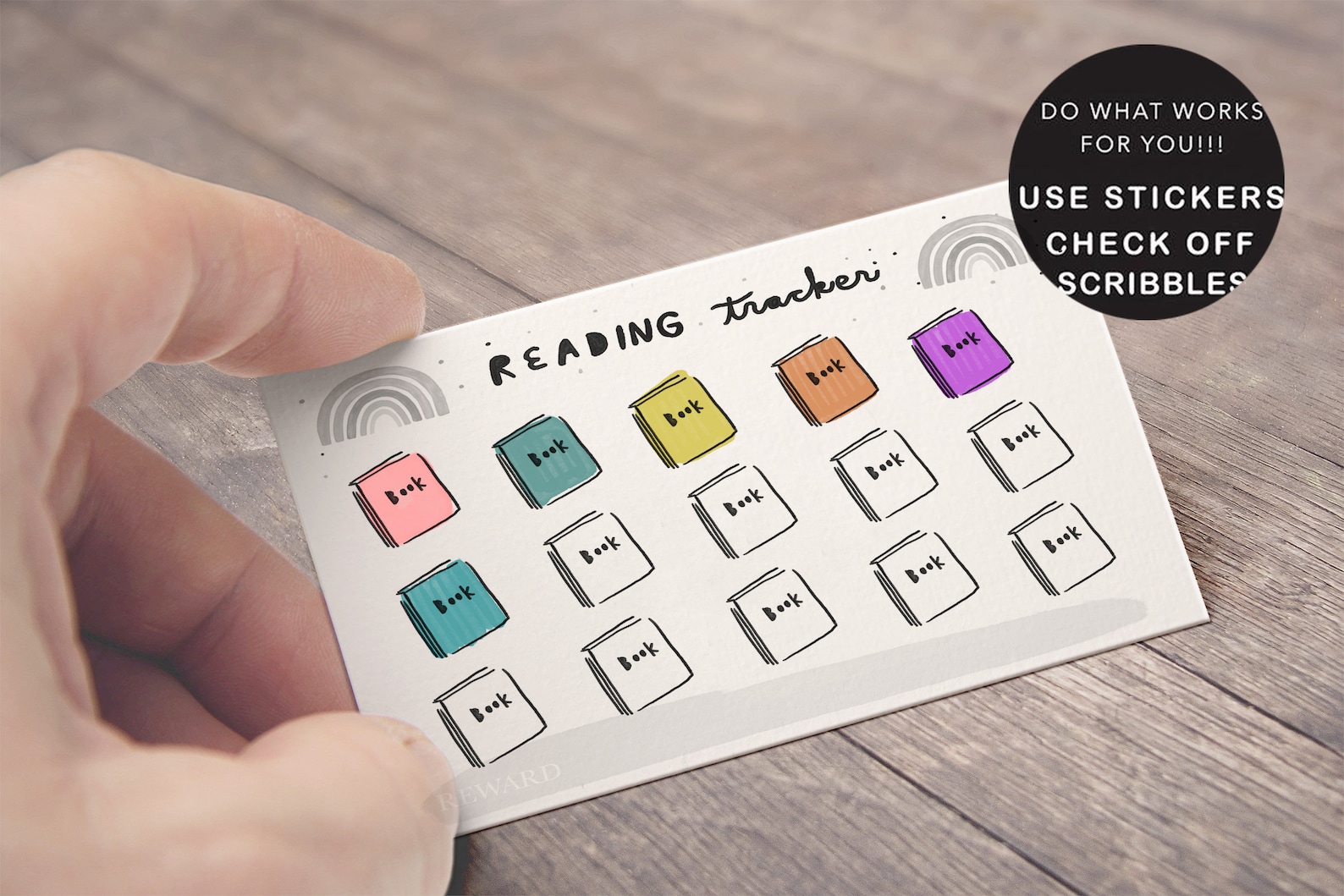 Reading Reward Card, Reading Sticker Reward Card, Reading Log Reward ...