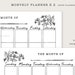 Hand-drawn Monthly Planner Set: Black and White Printable (digital ...