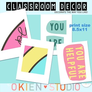 Digital File, Classroom Decoration Printable, Teacher Welcome Sign ...