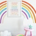 Positive Affirmations Wall Art I Am Sign Colorful Rainbow - Etsy