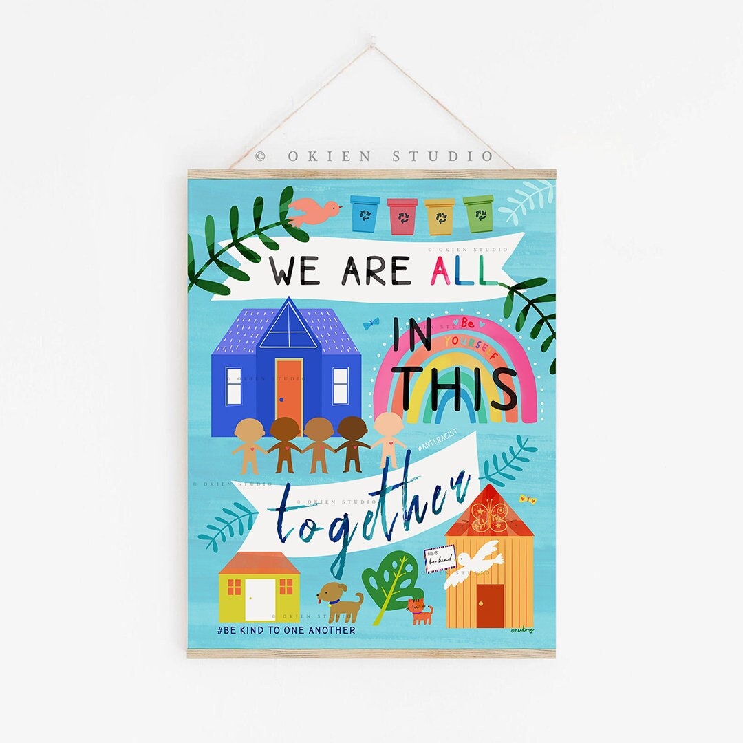 Classroom Wall Art Printable, Earth Day, Kids Educational Wall Art ...