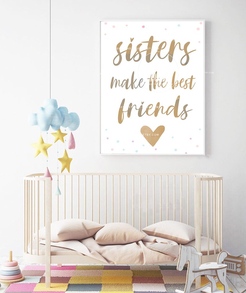 Sisters Make the Best Friends Printable Art Sister Poster - Etsy