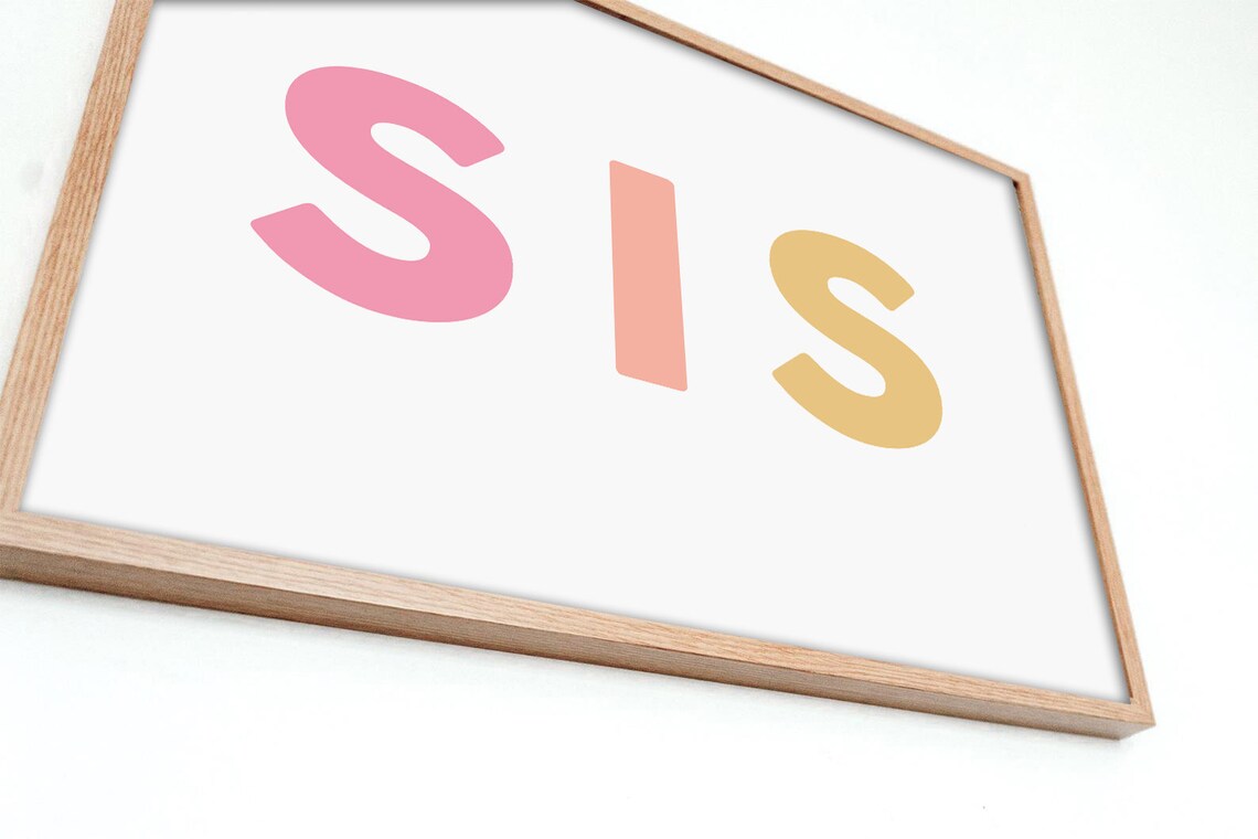 Brother sister wall art Brother sister sign Playroom sign | Etsy
