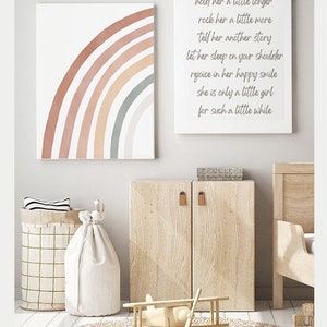 Baby Poem Wall Art, Hold Her a Little Longer Poem, Baby Girl Nursery ...