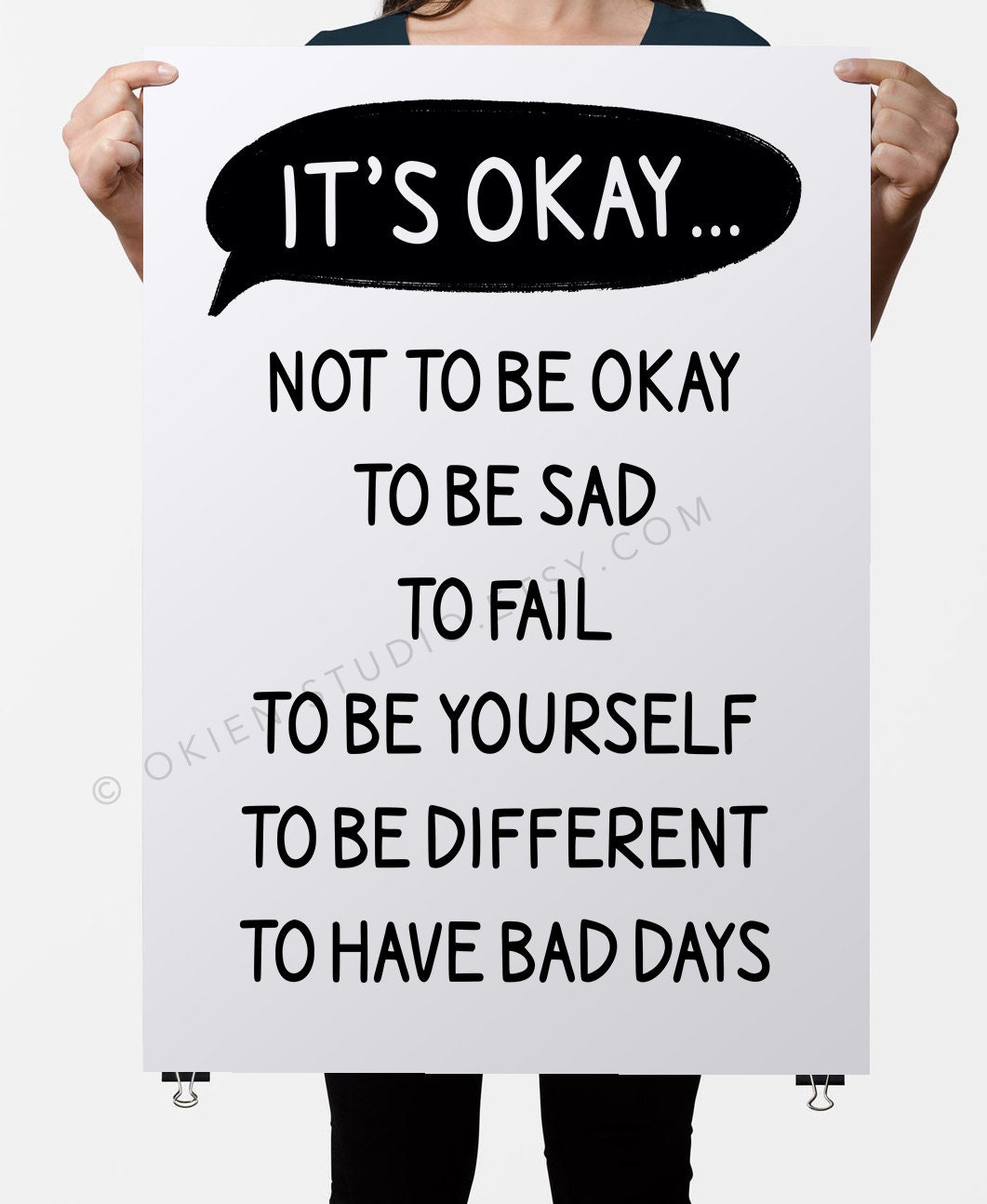Black and White Classroom Poster: Motivational Poster Set, Positive ...