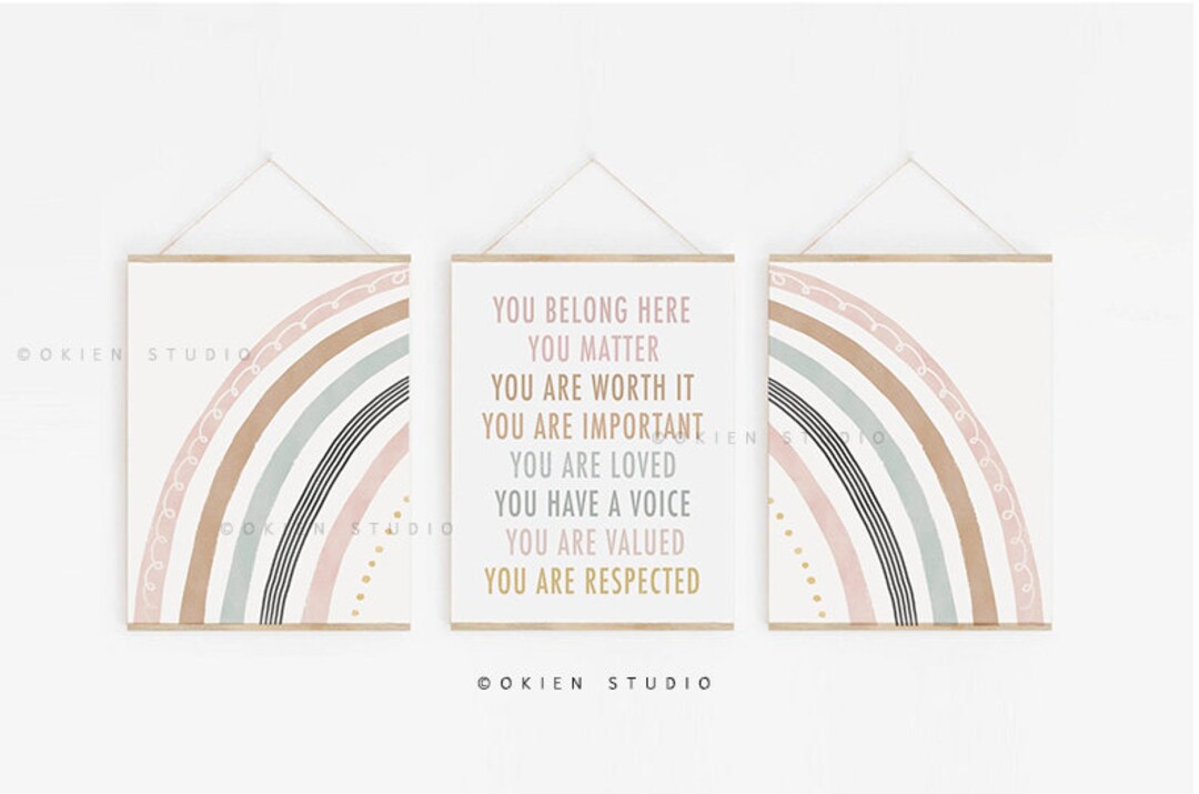 Boho Rainbow, in This Room, Neutral Rainbow Nursery Decor, Unisex ...